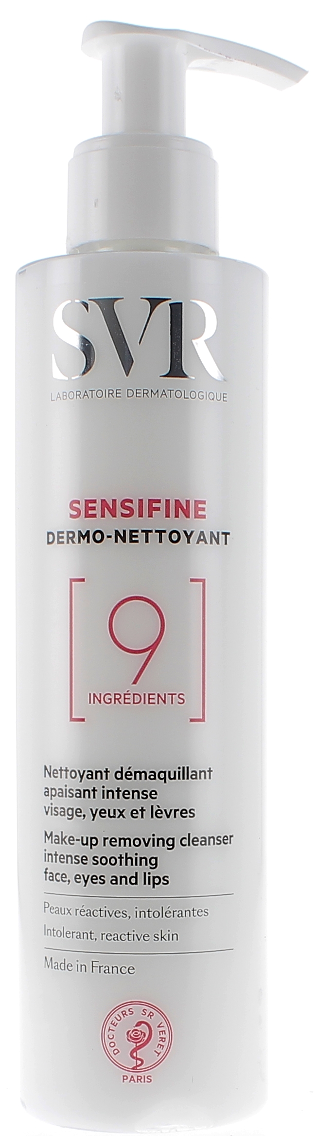 Sensifine dermo-nettoyant SVR - Nettoyant démaquillant apaisant intense ...