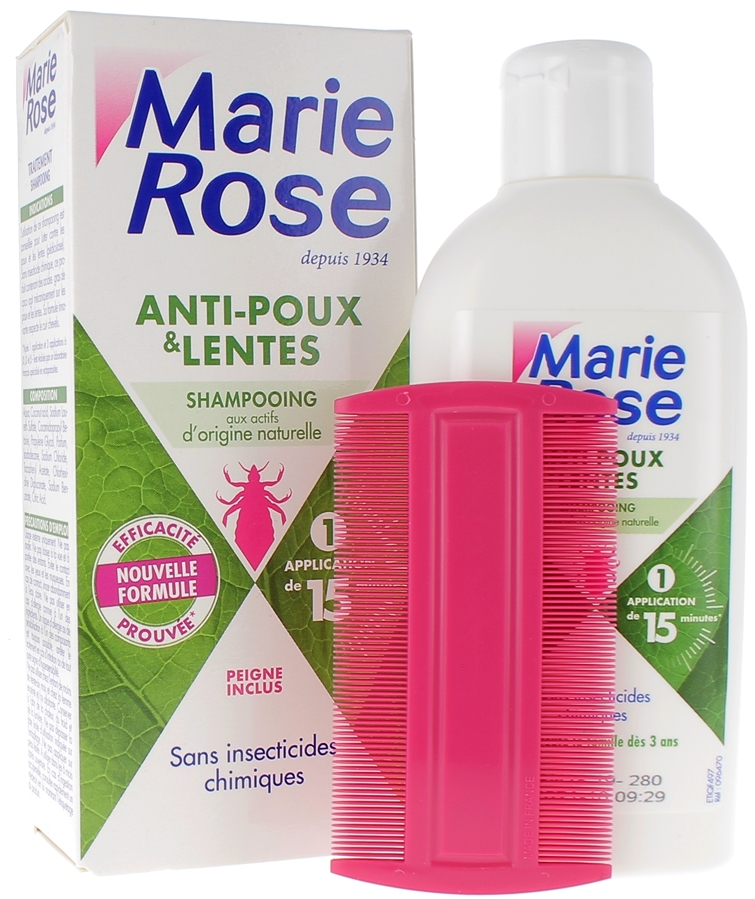 Shampoing anti-poux et lentes nouvelle formule Marie Rose