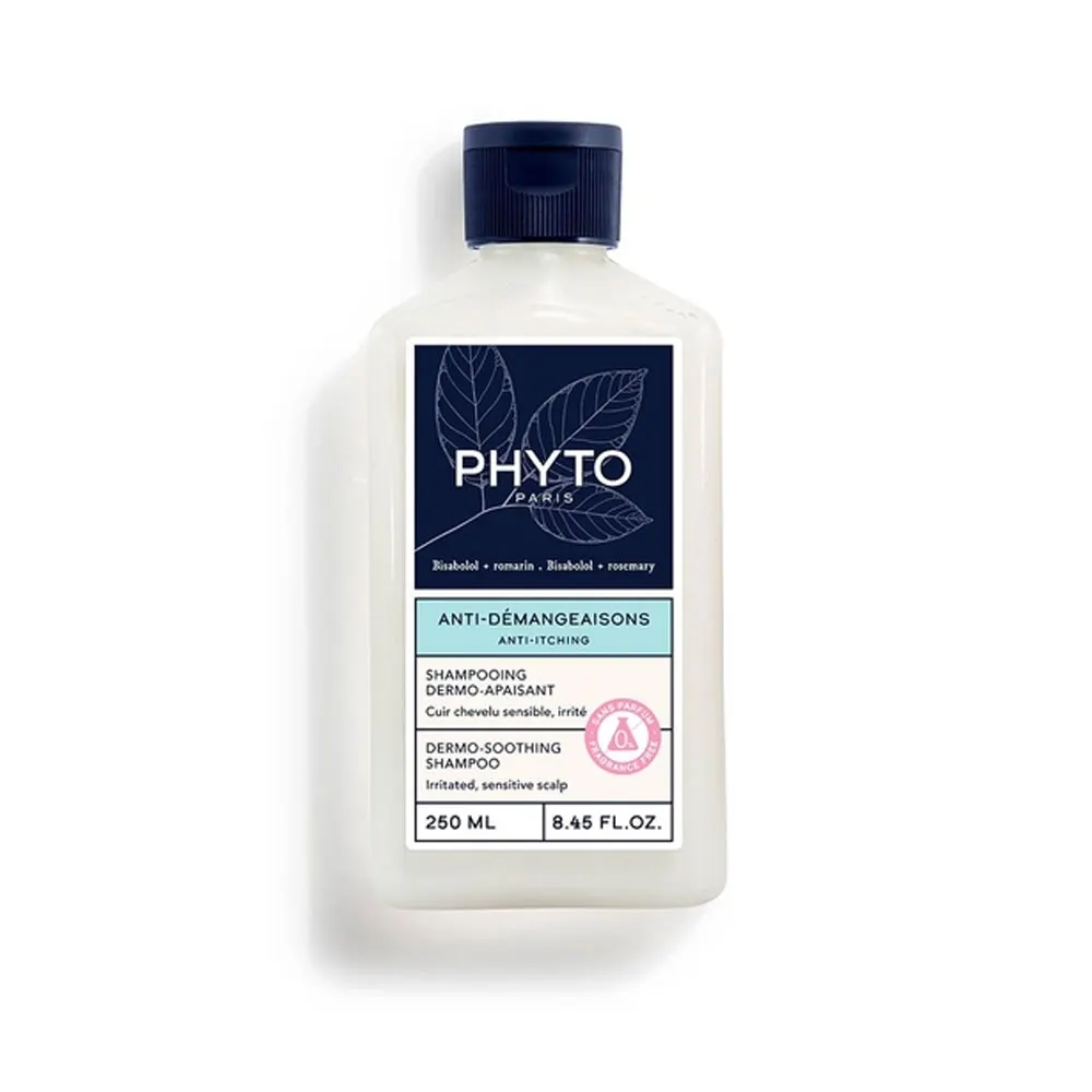 Shampooing anti-démangeaisons dermo-apaisant Phyto - cuir chevelu sensible