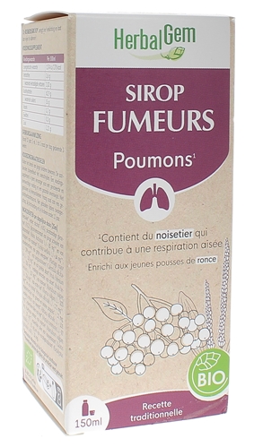 HerbalGem Sirop des fumeurs Bio Herbalgem - 150 ml