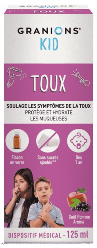 Sirop toux kid Granions - soigner la toux enfants
