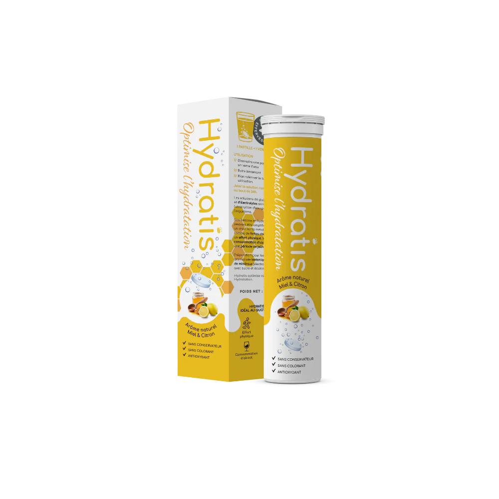 Solution d'hydratation goût citron & miel Hydratis - pastilles ...