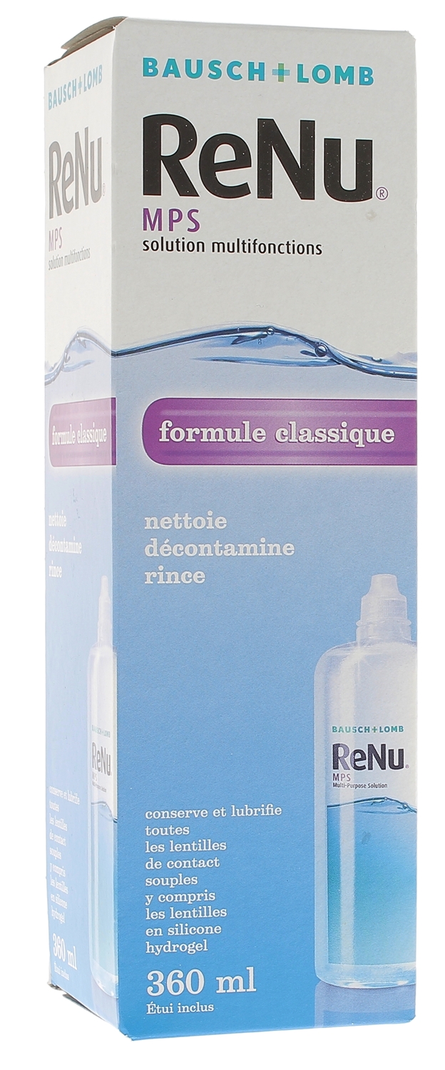 ReNu MPS Solution multifonctions Bausch + Lomb - nettoyage lentilles de contact