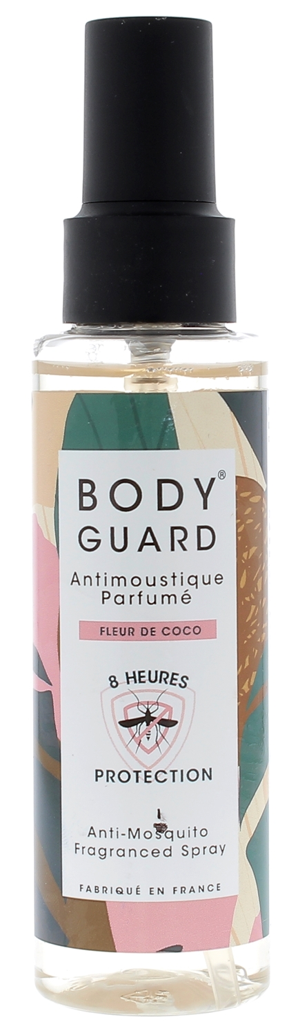 Spray anti-moustiques parfumé Fleur de coco Bodyguard - répulsif moustiques