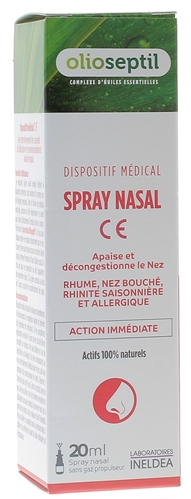 Spray nasal Olioseptil - nez bouché, lavage du nez