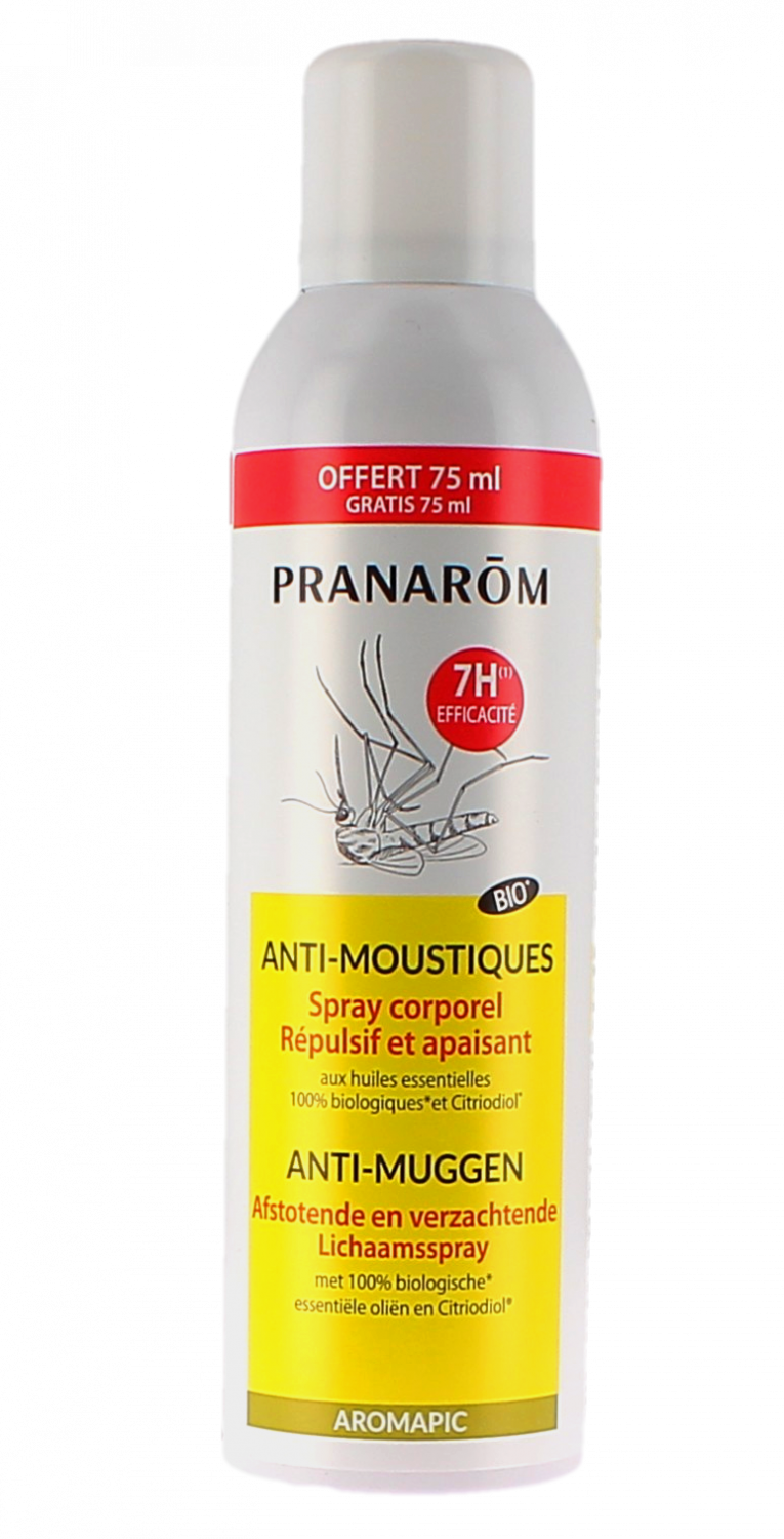 Spray répulsif anti-moustiques bio Pranarôm - anti moustique corps