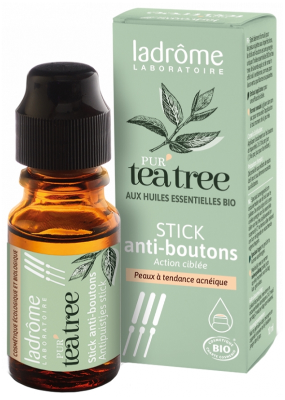 Stick anti-boutons pur tea tree bio Ladrôme - peaux acnéiques