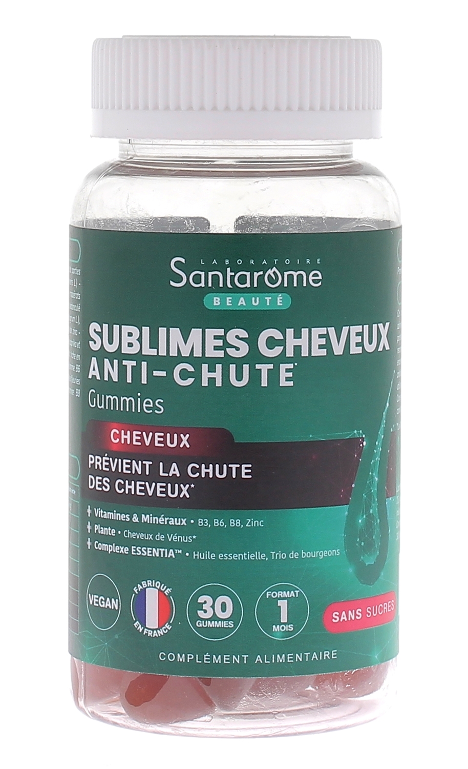 Sublimes cheveux anti-chute Santarome - complément alimentaire
