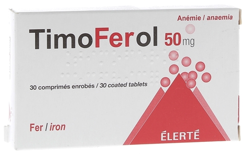 Timoférol 50mg - manque de fer