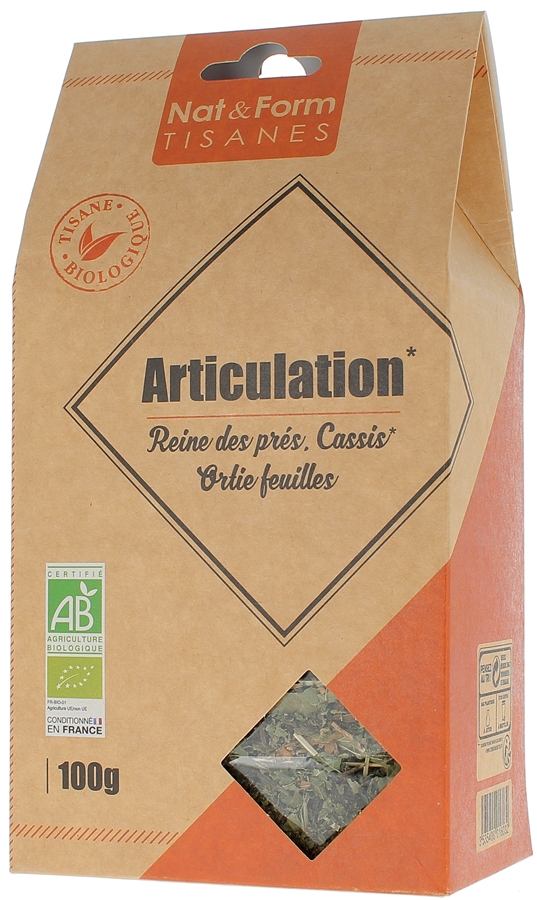 Tisane articulation Reine des prés, Cassis, Ortie feuilles Nat & Form ...