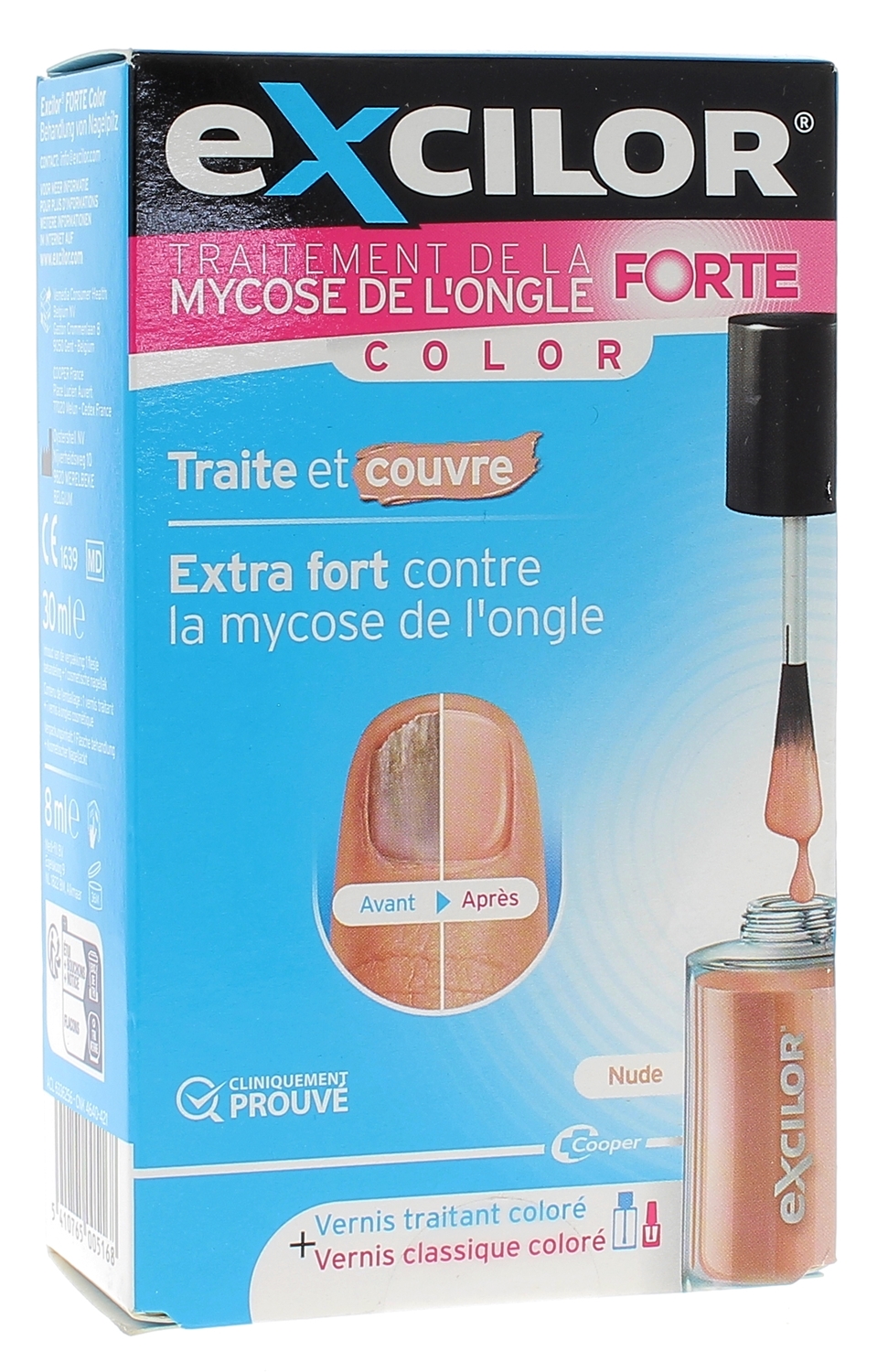 Traitement de la mycose de l'ongle Forte Color nude Excilor - vernis ...