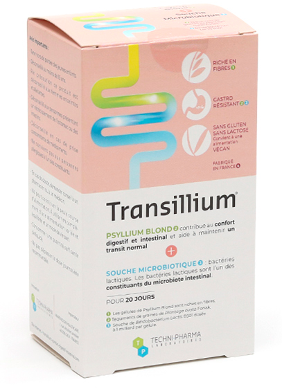 Transillium gélules Techni-Pharma - complément alimentaire transit