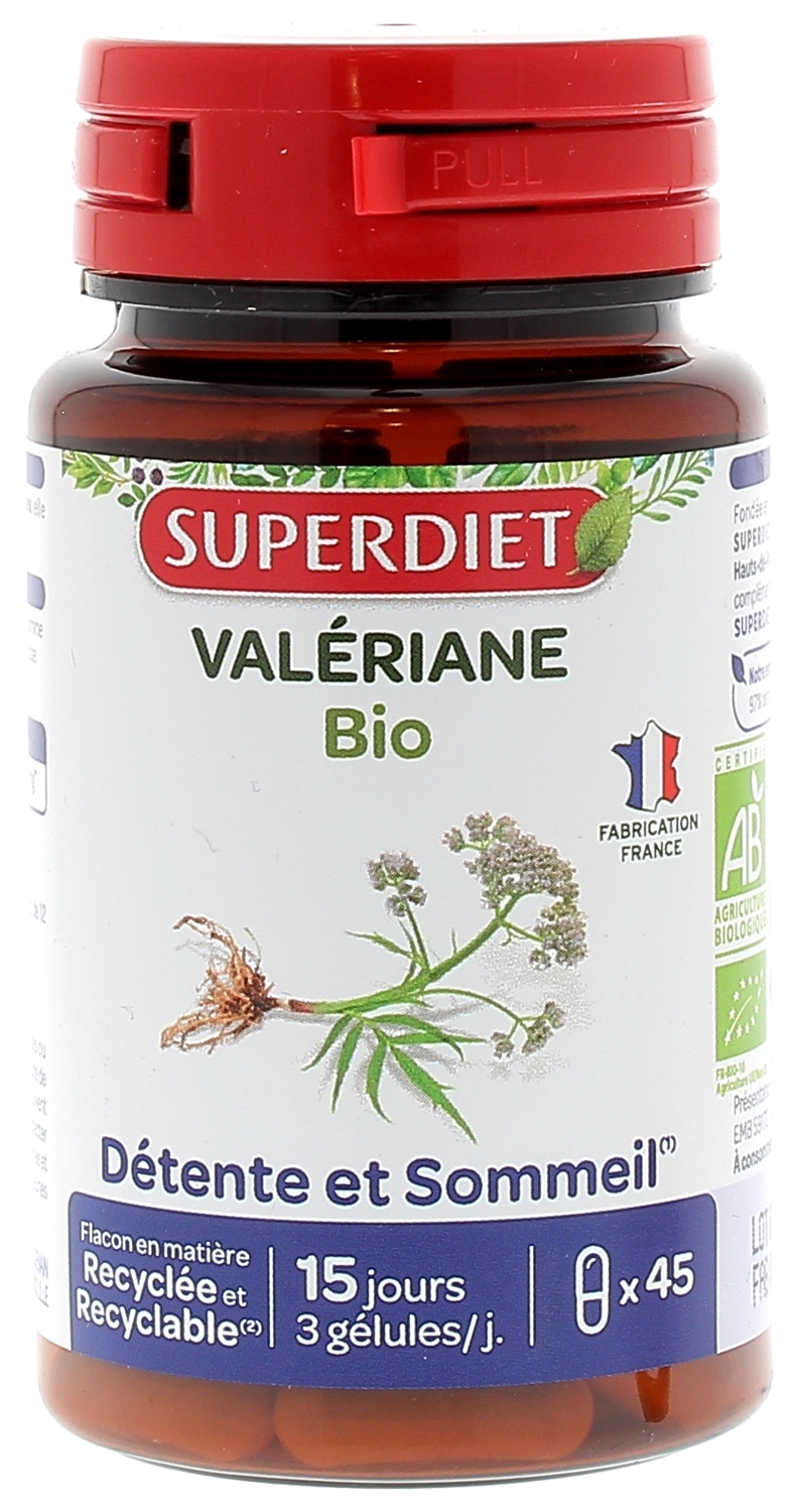 Valériane bio Super Diet - complément alimentaire détente et sommeil