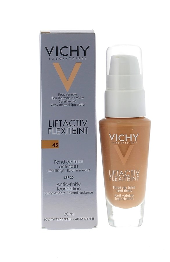 Liftactiv flexiteint Fond de teint anti-rides Spf 20 teinte 45 doré ...