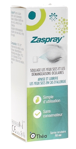 Zaspray Spray oculaire apaisant et lubrifiant Théa - irritations ...