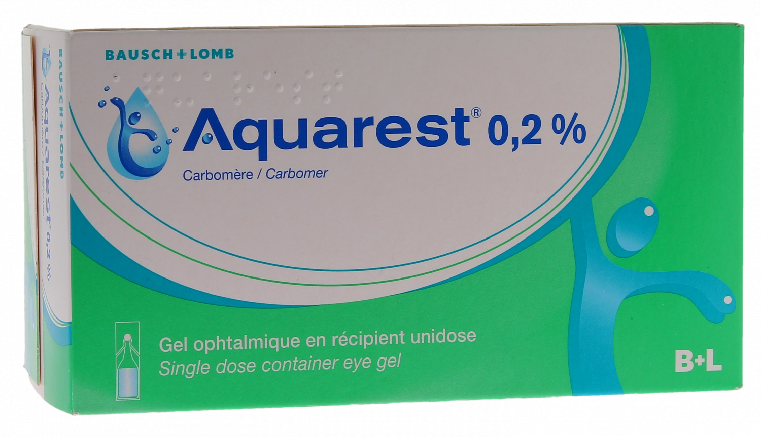 Aquarest 0,2% gel ophtalmique, Boîte de 60 récipients unidoses
