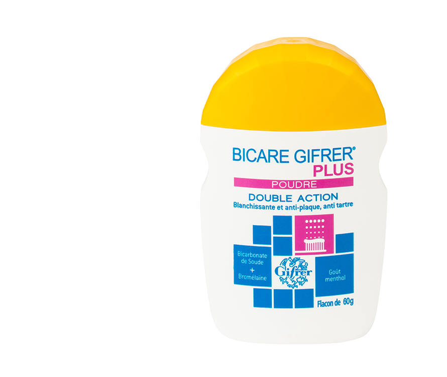 Bicare Gifrer plus Poudre double action Gifrer - hygiène bucco-dentaire