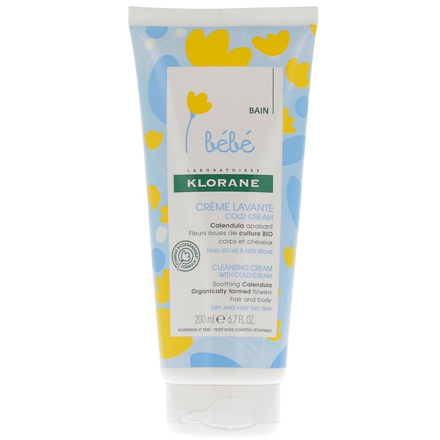 Crème lavante Klorane Bébé - nettoyant bébé