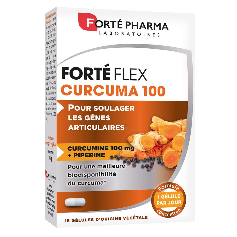 Curcuma 100 Forté Pharma : anti oxydant, articulations, immunité