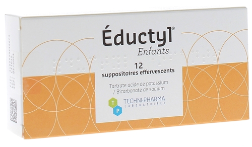 Eductyl enfants suppositoire effervescent 12 suppositoires