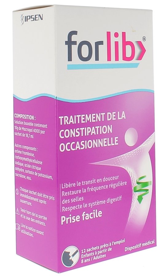 Forlib Ipsen : traitement de la constipation occasionnelle