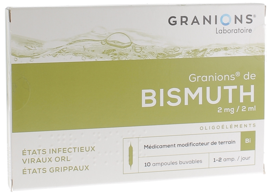 Granions de Bismuth solution buvable en ampoule x 10