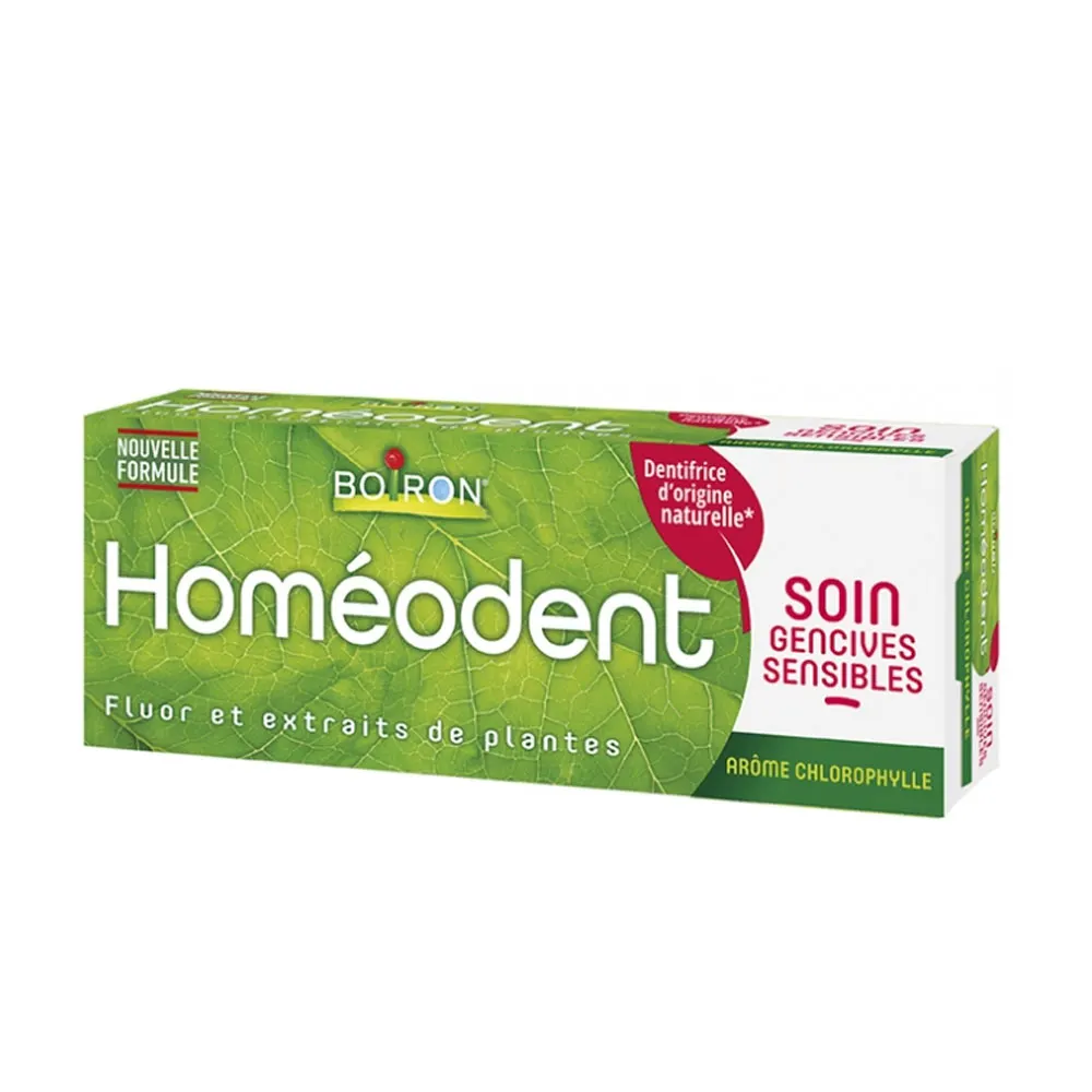 Homéodent soin gencives sensibles goût chlorophylle Boiron - hyggiène ...