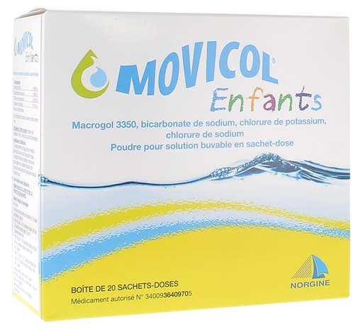 Movicol enfants poudre pour solution buvable, 20 sachet-doses