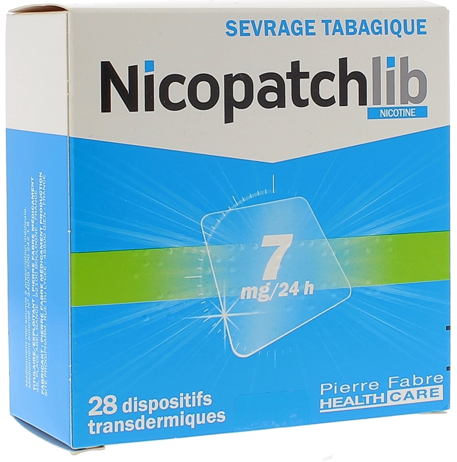 Nicopatch 7mg/24h, 28 patchs à la nicotine