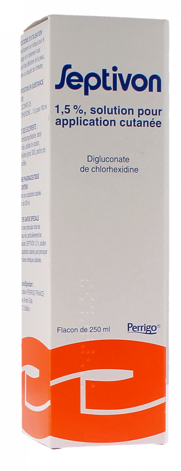Septivon 1,5% solution pour application cutanée, Flacon de 250 ml