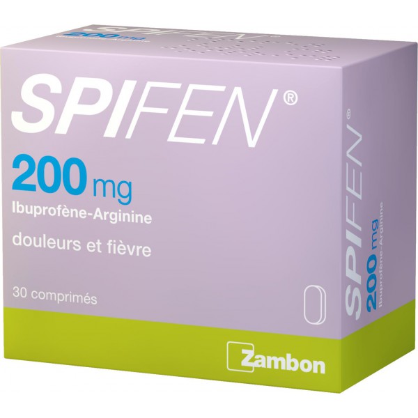 Spifen 200mg : comprimés contre les maux de tête et autres douleurs