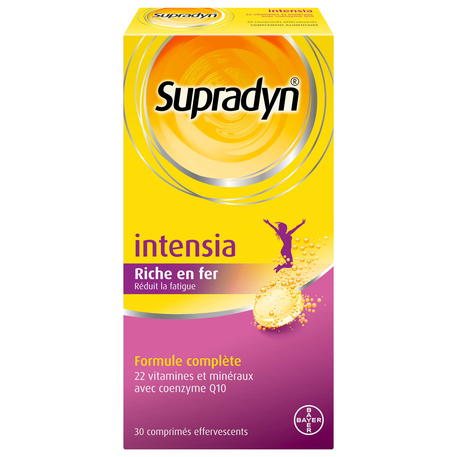 Supradyn Intensia Vitamines, Minéraux et Fer Eff. 30 comprimés Réduit la fatigue