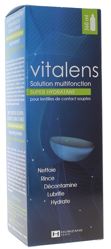 Vitalens solution multifonction pour lentilles de contact - nettoyage ...