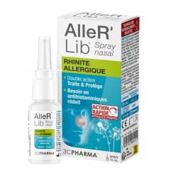 Aller'lib spray nasal 3C Pharma - rhinite allergique