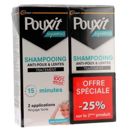 Shampooing Pouxit Anti-Poux et Lentes - traitement efficace pour cheveux