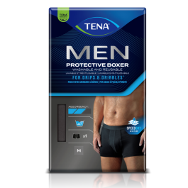 Men boxer lavant lavable réutilisable Tena - fuites urinaires