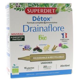 Drainaflore détox bio Superdiet - complément alimentaire drainage