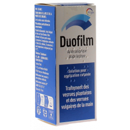 Duofilm solution pour application locale, flacon de 15 ml