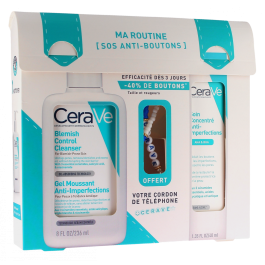 Ma routine SOS anti-boutons Cerave - peaux acnéiques