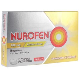 Nurofen 200 mg comprimé orodispersible, boite de 12 comprimés