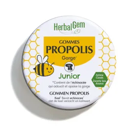 Propolis junior gommes pour enfants bio Herbalgem - mal de gorge