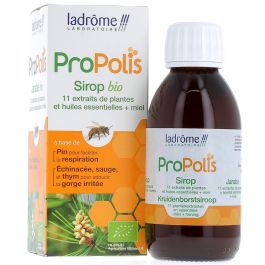 Propolis sirop Bio Ladrôme, extraits plantes, huiles essentielles