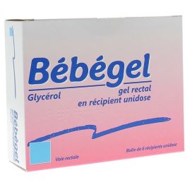 Bebegel gel rectal en récipient unidose, boîte de 6 unidoses