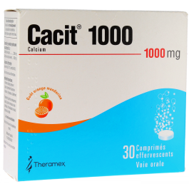 Cacit 1000mg comprimé effervescent, boîte de 30 comprimés
