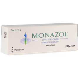 Monazol crème 2% pour mycoses vaginales