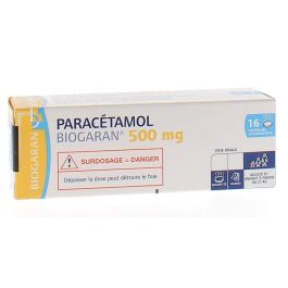 Paracétamol Biogaran 500mg, 16 comprimés effervescents