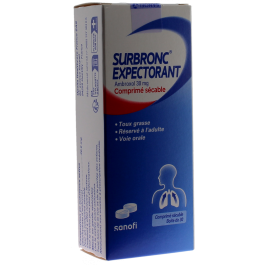 Surbronc expectorant Ambroxol 30mg 30 comprimé sécable