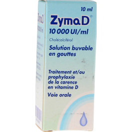 Zymad 10 000 UI/ml solution buvable en gouttes, Flacon de 10 ml