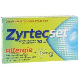 ZyrtecSet 10mg, 7 comprimés pelliculés sécables